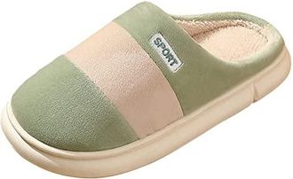 Generic Pantoufles chaudes pour homme et femme - En coton doux et doux - Antidérapantes - Légères - En mousse à mémoire de forme - Pour lintérieur et lextérie