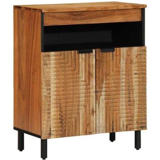 vidaXL Sideboard 60x33x75 cm Massivholz Akazie - Vidaxl