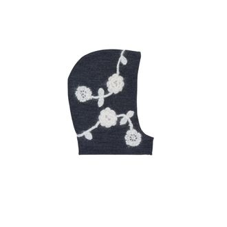 Ganni Femme, Accessoires, Gris, Taille: ONE Size Flower Balaclava