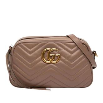Gucci Sac bandouli&egrave;re matelass&eacute; doccasion - Femme - Pre-owned - Brun - Taille: ONE Size