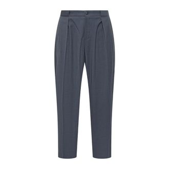 HUGO BOSS Homme, Pantalons, Bleu, Taille: L Pantalon de costume pliss&eacute;