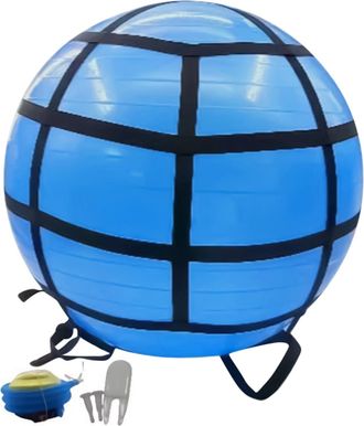 Generico Schweizer Gymnastikball - Yoga-Bälle | Geburtsball mit Pumpe | Gym Fitness-Ball mit Pumpe | Balanceausrüstung für das Training | Mehrzweck-Pilatesausr