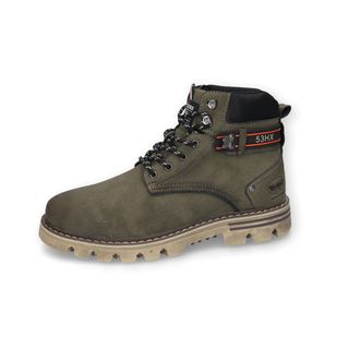 Dockers by Gerli Herren Combat Boots, M&auml;nner Stiefeletten,Booties,halbstiefel,Kurzstiefel,uebergangsschuhe,uebergangsstiefel,Oliv,42 EU