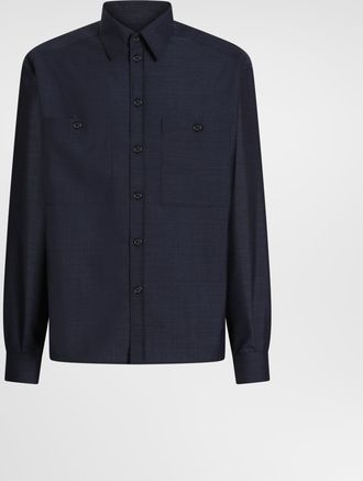 Dolce & Gabbana Hemd Aus Wolle - Mann Hemden 37