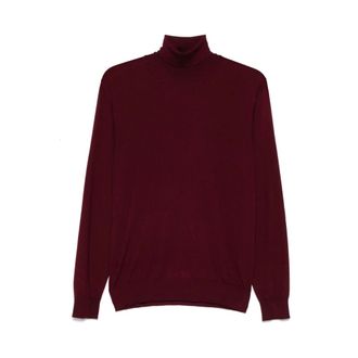 Fedeli Stylischer Herrenpullover - - Knitwear - Herren - Rot - 4XL