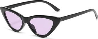 Generic Lunettes De Soleil En M&eacute;tal &Agrave; Petite Monture For Hommes Et Femmes, Conduite Tir Rue(Purple)