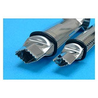 PME Offene, e Prägezange in V-Form, kleines Format, Edelstahl, Silber, 8.5 x 1.8 x 1.5 cm