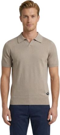 Roy Rogers Homme, Tops, Beige, Taille: L Polo en fil de coton