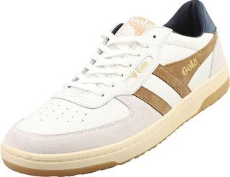 Gola Unisex Hawk Sneaker, White/Tobacco/Navy, 40 EU