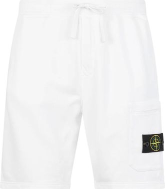 Stone Island Homme, Shorts, Blanc, Taille: 2XL Bermuda Cargo