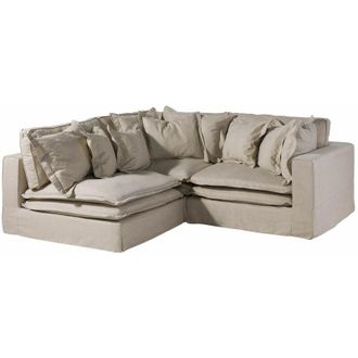 Massivmoebel24 Ecksofa 238x234x90 beige sylt