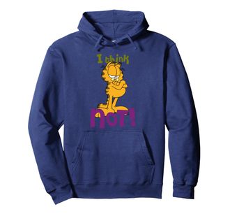 Garfield House Cat Stubborn Attitude Komödie Klassischer Zeichentrickfilm Pullover Hoodie