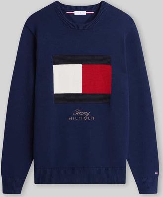Tommy Hilfiger Regular Fit Pullover mit Motiv-Print