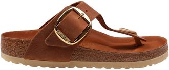 Birkenstock Femme, Chaussures, Brun, Taille: 37 EU Gizeh Big Buckle Narrow Fit