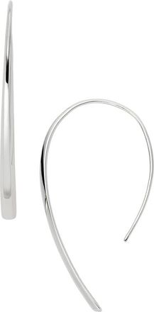 Fossil Damen Ohrringe aus Edelstahl oder Halbedelstein mit Ohrhaken oder Drahtverschluss, Silber schimmern