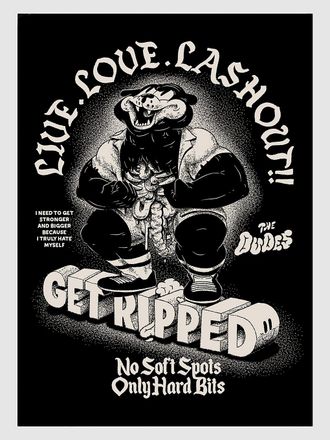 THE DUDES Ripped Unlimited Imprim&eacute;s noir