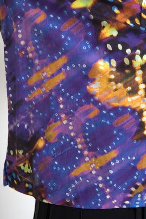 Dolce & Gabbana Luminaire Print Cotton Polo - Purple