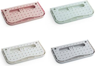 Artibetter 2 Stück Faltbare Wand schuhhänger Platzsparender Tür schuhregal Organizer Klebbarer Halter für Hausschuhe Einfache Montage für Zuhause und Ordentliche