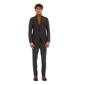 Tagliatore Gr&uuml;nes Flanellkleid mit Taschen - - Suits - Herren - Gr&uuml;n - 2XL