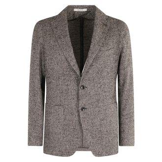 Tagliatore Monopetto Lana Microfantasia - - Jackets - Herren - Grau - L