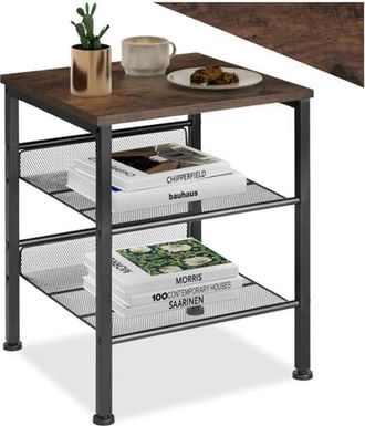 TecTake Table dappoint Salon, 40,5 x 40 x 50,5 cm Meuble Salon, Bureau, Chambre, Bout de canap&eacute;, Table de Chevet, Petit Meuble de Rangement, D&eacute;coration Maison