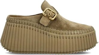 Chlo&eacute; Femme, Chaussures, Vert, Taille: 40 EU Sabot plateforme Nama