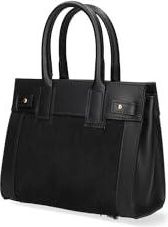 Gave Lux Sac &agrave; main pour femme en cuir v&eacute;ritable fabriqu&eacute; en Italie 8,5 x 11,5 x 4 cm GLX228111023FBG, Noir, Taille unique