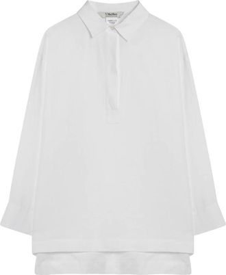 Max Mara Femme, Blouses et Chemises, Blanc, Taille: 38 FR Chemise &agrave; Manches Courtes