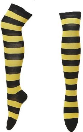 Generico Chaussettes hautes au genou ray&eacute; style sportif pour femme (2 paires), Sock 19, Taille Unique