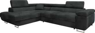 Mirjan24 Ecksofa Torezio Premium mit Bettkasten, Einstellbare Kopfst&uuml;tzen, Sofa mit Schlaffunktion, Eckcouch f&uuml;r Wohnzimmer, L-Form Couch mit Bettfunktion (Sor
