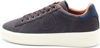 Blauer Baskets homme BLAUER BUCK01 marron foncé bleu marine à lacets en cuir 43