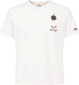 MC2 Saint Barth Homme, Tops, Blanc, Taille: XL Austin T-shirt