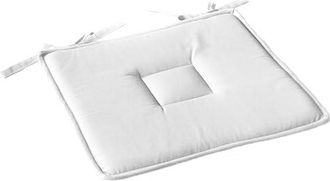 Enjoy Home 2007AUG040040 - Sitzkissen, Baumwolle, 40 x 40 cm, weiß, 40 x 40