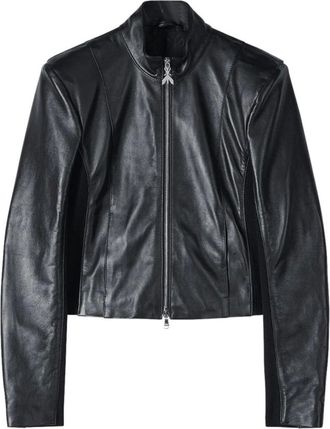 Patrizia Pepe Femme, Vestes, Noir, Taille: 40 FR Leather Jacket