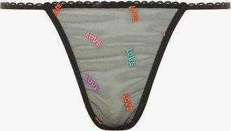 Le Petit Trou Culotte en tulle brod&eacute;