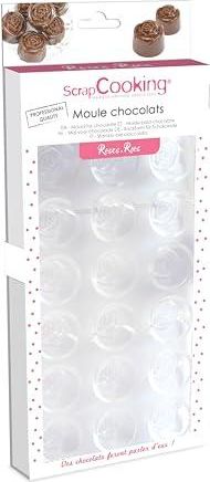 ScrapCooking 6752 Feste Form Schokolade Roses, Geeignet für den Kontakt mit Lebensmitteln, Rosa