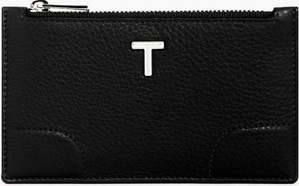 Le Tanneur Porte cartes zippé Romy en cuir grainé