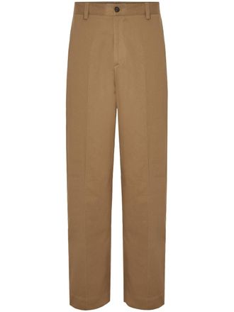 Maison Kitsun&eacute; pantalon &agrave; coupe droite - Marron