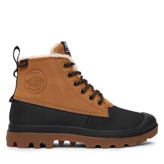 Palladium Schn&uuml;rstiefeletten Palladium Pampa Duck Wl Wp+ 79547-254-M Braun