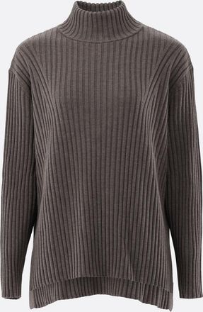 van Laack Stehkragenpullover aus Rippstrick