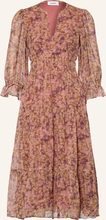 BA&SH Ba&Sh Kleid Aema Mit 3/4-Arm Und R&uuml;schen pink