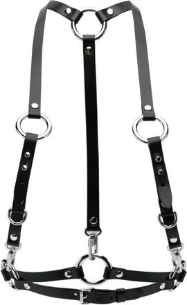 Vivienne Westwood Schwarze G&uuml;rtel mit Ring-Hardware-Details - - Accessories - unisex - Schwarzk - S