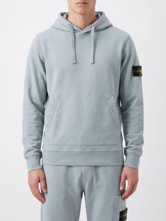 Stone Island Relaxed-Fit Hoodie aus Baumwolle mit K&auml;ngurutasche