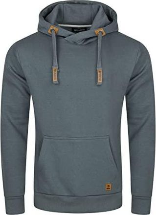 Riverso RIVNiklas Sweat à capuche pour homme Coupe droite Col croisé Gris Marron Vert Rouge Bleu Noir Beige S M L XL XXL 3XL 4XL 5XL, Bleu turbid, XXL