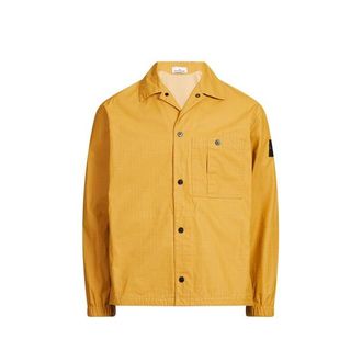 Stone Island Surchemise droite &agrave; col classique en coton