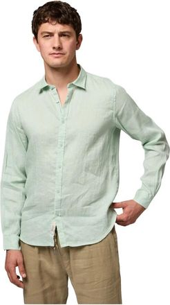 Gianni Lupo Homme, Chemises, Vert, Taille: M Gl7619S Linen Shirt
