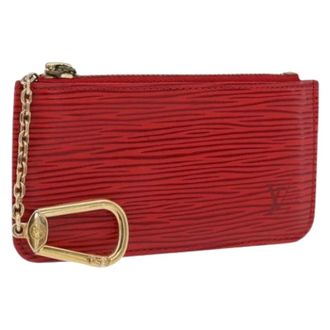Louis Vuitton Porte-monnaie en cuir Epi Pre-owned - Femme - Pre-owned - Rouge - Taille: ONE Size