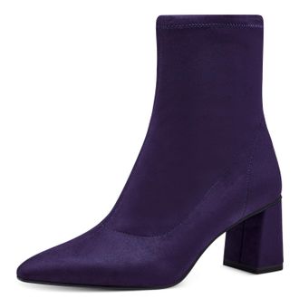 Tamaris Damen Boots mit Absatz Vegan Blockabsatz; PURPLE/lila; 39 EU