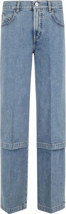 The Attico Femme, Jeans, Bleu, Taille: W26 Layered Long Pant