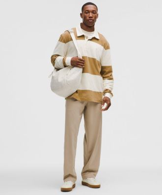 lululemon Pantalon Daydrift &agrave; pinces coupe d&eacute;contract&eacute;e Standard pour Hommes - Kaki - Taille 2XL